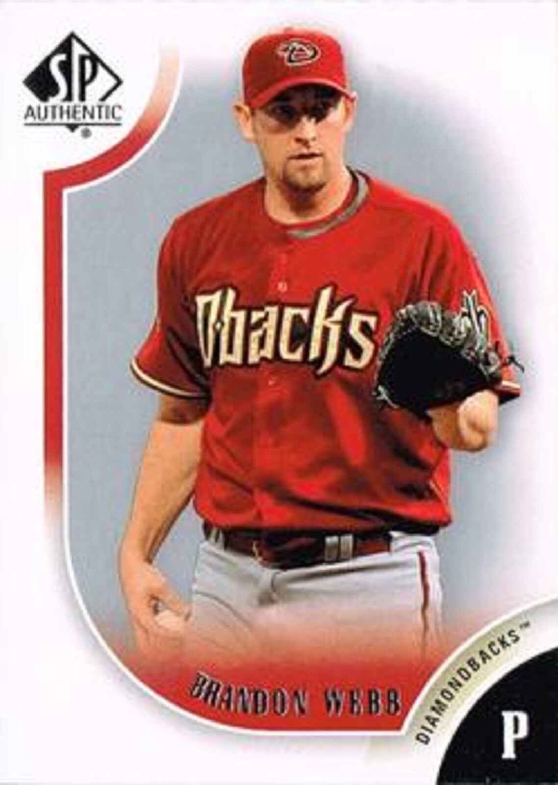 2009 SP Authentic #91 Brandon Webb Arizona Diamondbacks | eBay
