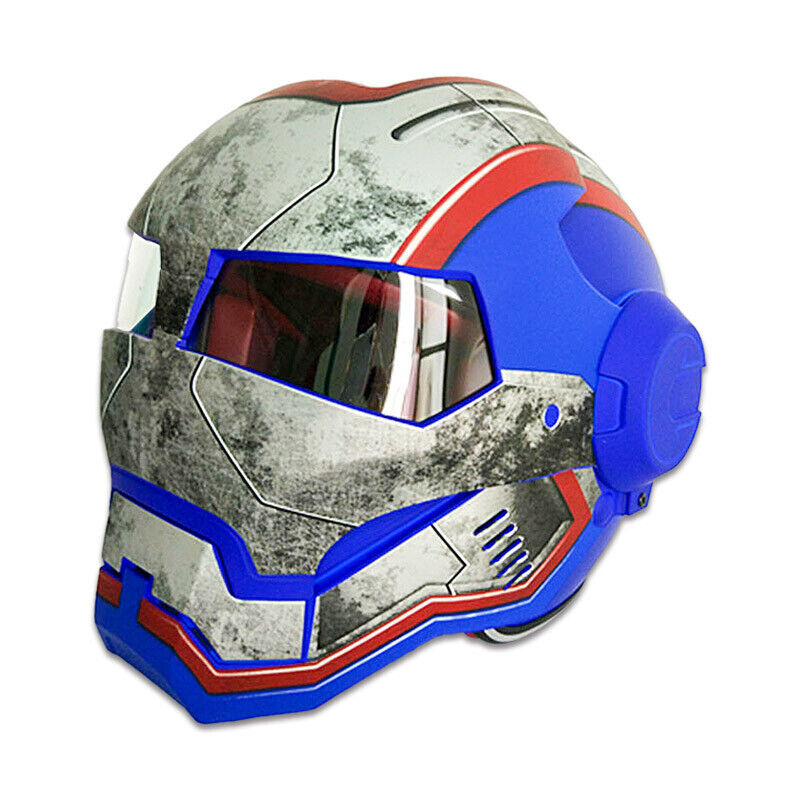 DOT Robot Motobike Moto Modular Flip Up Helmets Motorcycle Full Face ...
