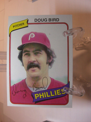 1980 Topps Baseball Card #421 - Doug Bird - Philadelphia Phillies ...