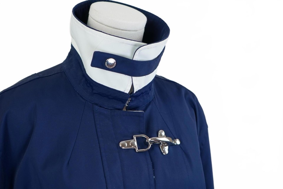 Lauren Ralph Lauren Navy Toggle Front Nautical Jacket 2X Women White ...