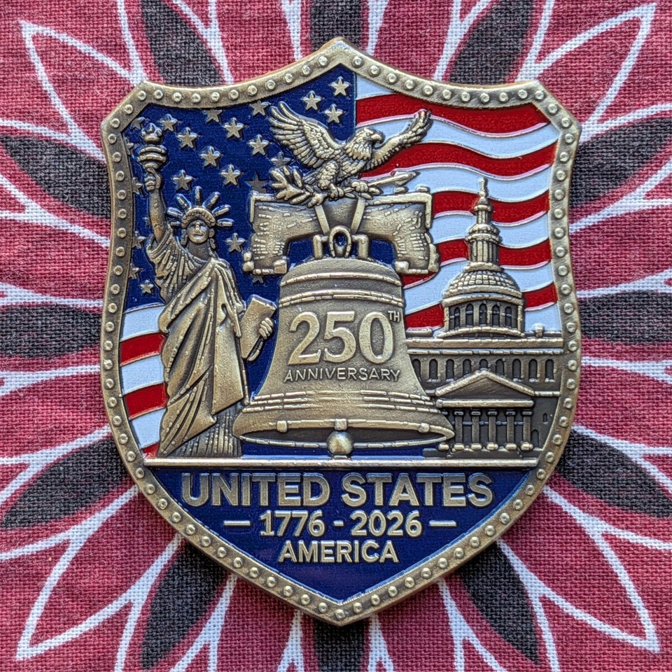 250th Anniversary USA Statue of Liberty Challenge Badge Commemorative ...