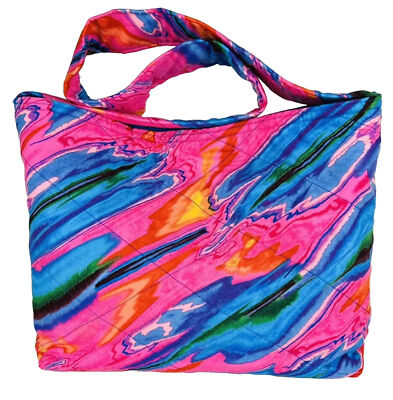 Handmade Tote Handbag neon pink Purse Shopper Travel Beach Carry-on | eBay