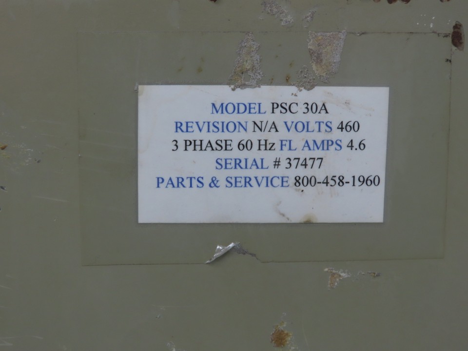 Conair PSC-30A Fly Knife Cutter 2" Extruder Heated Blade Rotastep Air ...