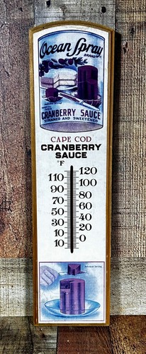 Ocean Spray Brand Vintage Wall Thermometer Cape Cod Cranberry Sauce | eBay