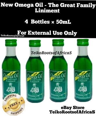 New Omega Oil - The Great Family Liniment (For External Use Only) 4 bts ...