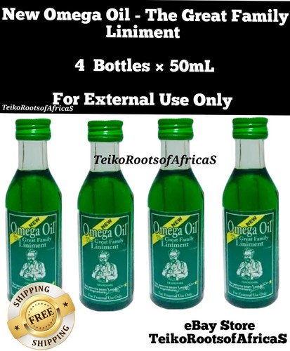 New Omega Oil - The Great Family Liniment (For External Use Only) 4 bts ...