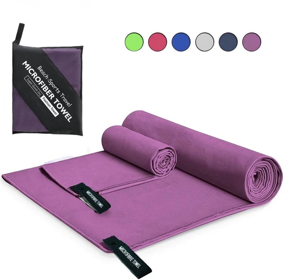 Microfiber Towels for Travel Sport Fast Drying Super Absorbent Towel ...