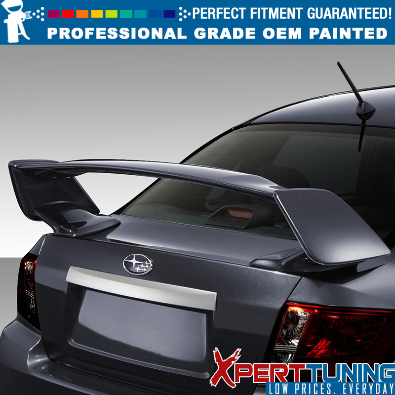 Fits 08-14 Subaru Impreza WRX STI ABS Trunk Spoiler - Factory Painted ...