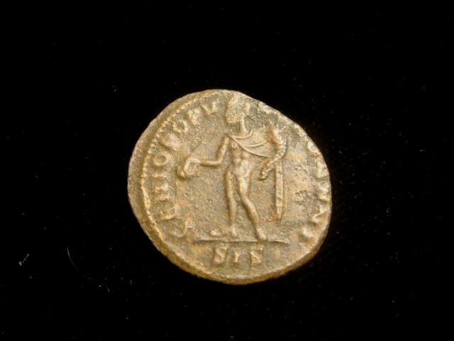 SEVERUS II as Caesar, AD 305-306. Quarter Follis. Siscia. Long legend ...