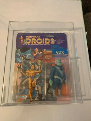 Vintage Star Wars Droids TV Series Glasslite Vlix AFA 60 80/50/80 MOC ...