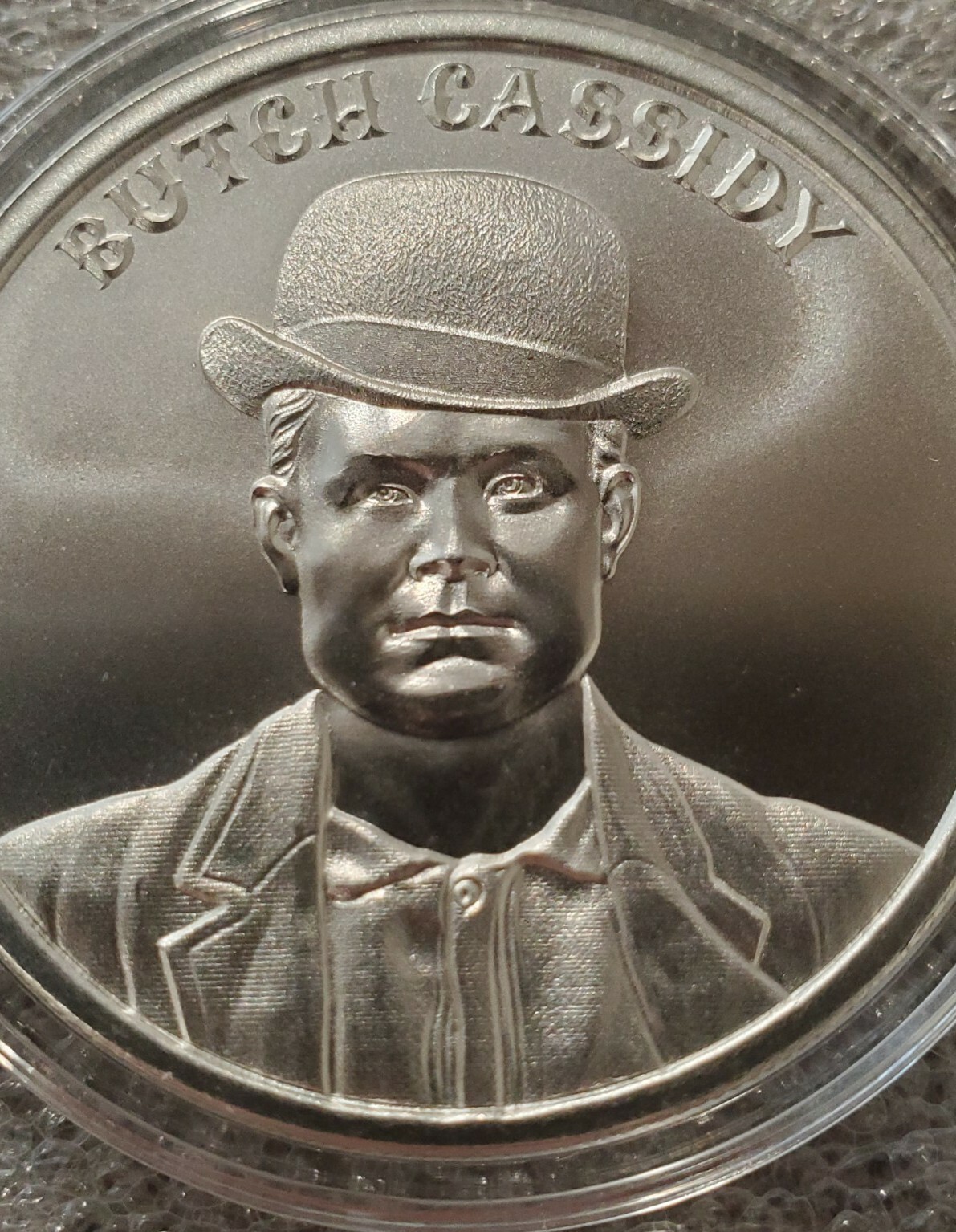 Butch Cassidy 1 oz .999 silver Wild West Legend Gun slinger colt 45 ...