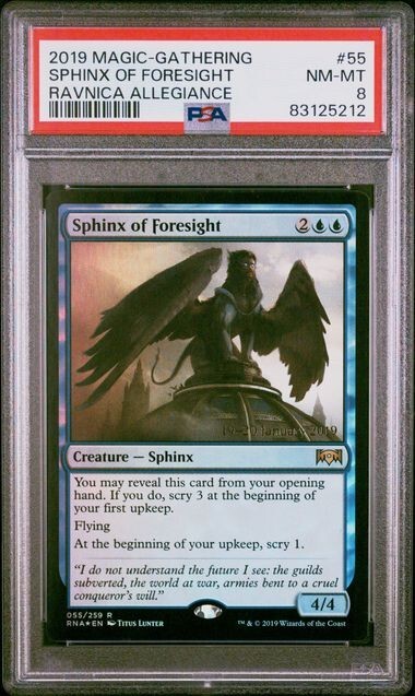 2019 MTG Ravnica Allegiance Sphinx of Foresight Holo PSA 8 NM-MT #55 Pre-Release | eBay