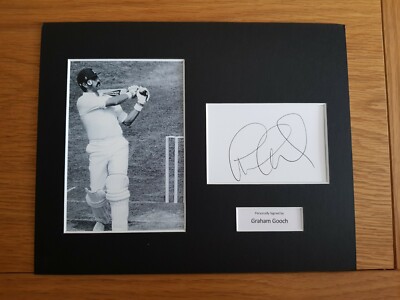 Graham Gooch Signed 8x10 Photo Display Cricket Autograph Memorabilia ...