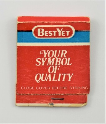 Bestyet Best Yet ~ Your Symbol of Quality - Vintage Matchbook Packed ...