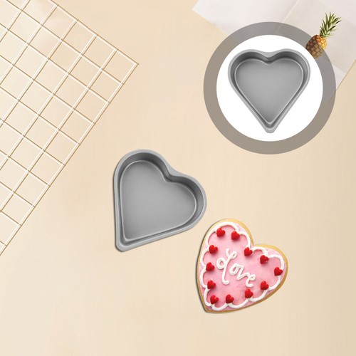 3 Pcs Cake Pans for Baking Heart Shape Cheesecake Molds Shapes Birthday ...