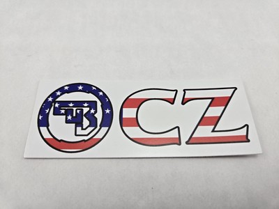 CZ USA Sticker 4"x1.5" American Flag Firearms Logo Hunting Tactical ...