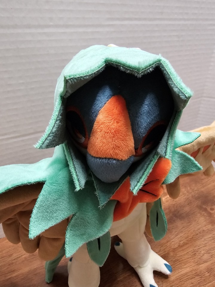 Pokémon Center DECIDUEYE Plush - Posable Wings- 2017 - clean ...