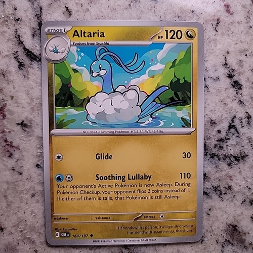 Altaria 160/197 Pokemon TCG Dragon Type Card | eBay