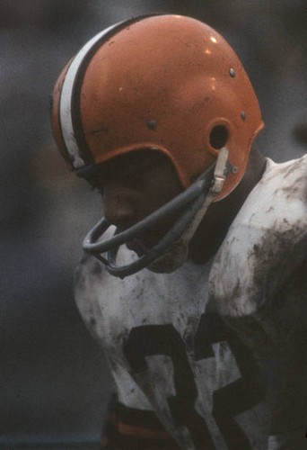 Closeup Of Cleveland Browns Jim Brown 1963 Old Football Photo 1 | eBay
