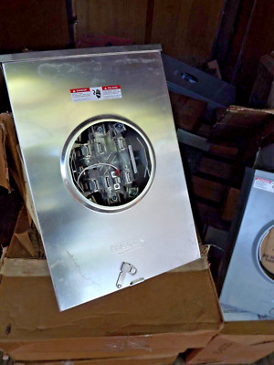 Siemens 41407-025F Meter socket 200a Siemens 3 phase, 3R, 7 jaw 2" hub ...