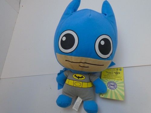 12" Batman DC Comics Blue & Gray Plush Big Head BATMAN toy factory 2015 ...