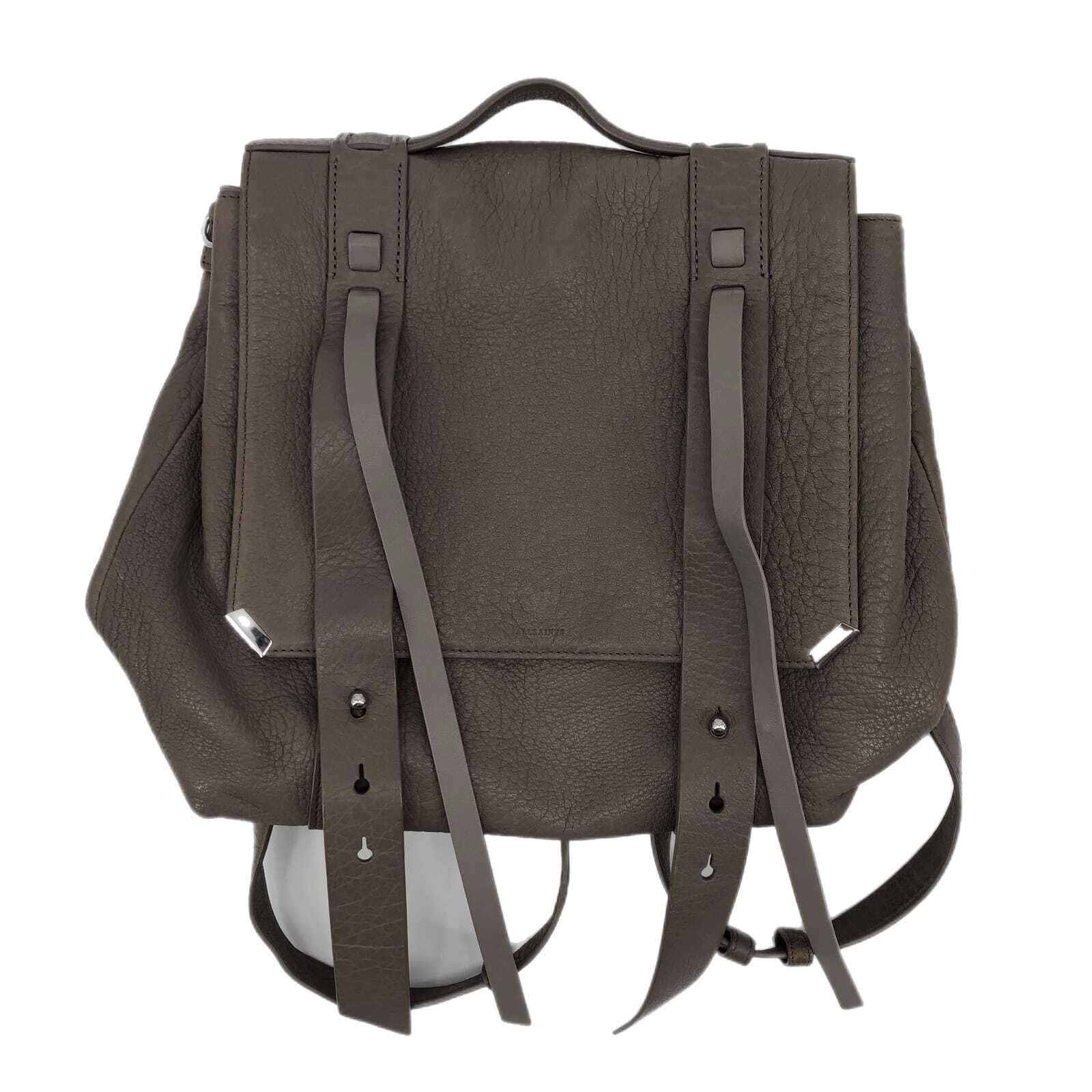 All Saints Beige Leather Backpack | Versatile for All… - Gem