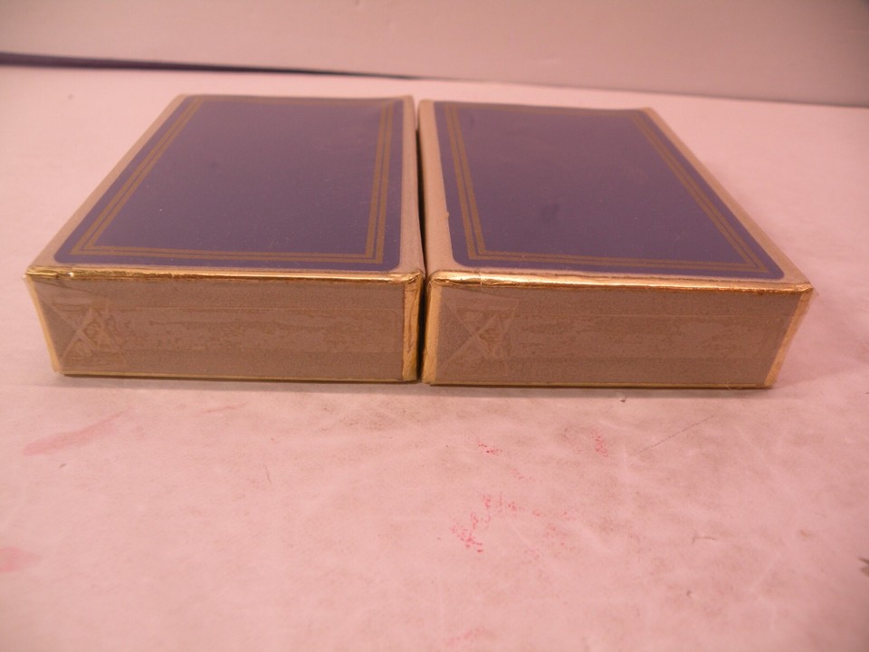 2 Decks Of NOS Sealed Congress Playing Cards Cell-u-tone Finish Purple ...