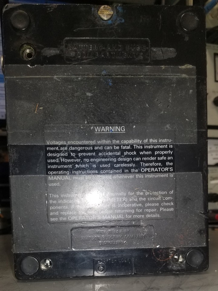 Simpson 303 High Impedance Analog VOM Low power Ohms ACCURATE READINGS ...