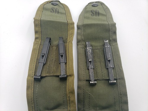 2 Pack Pouch Military 9MM .45 Cal Pistol Mag Clip Ammo ALICE USA | eBay