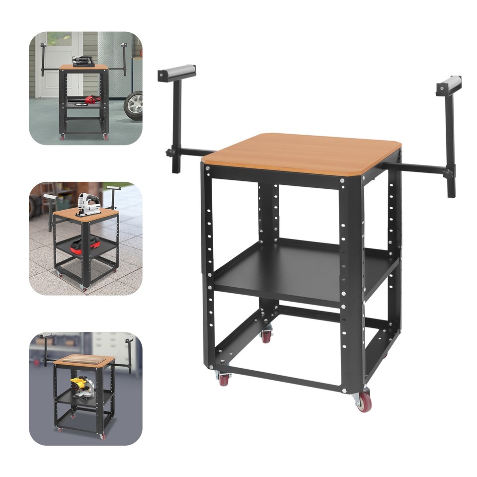 Rolling Planer Stand 550 lbs Load Capacity Tool Stand Height Adjustable ...