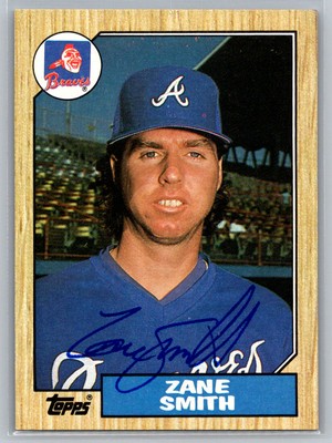 Zane Smith 1987 Topps Signed Auto Autograph Atlanta Braves #544 | eBay