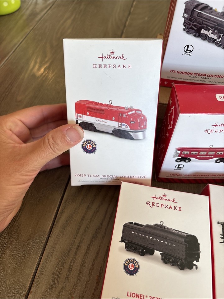 19 Lionel Engine Train Hallmark Keepsake Christmas Ornaments Die-Cast ...