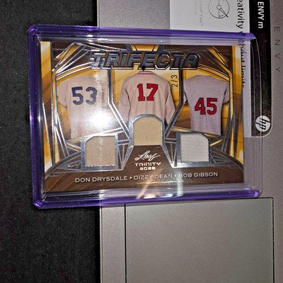 2025 LEAF SILVER LEAF TRINITY TRIFECTA #TF-8 DIZZY DEAN RELIC 2/3 | eBay