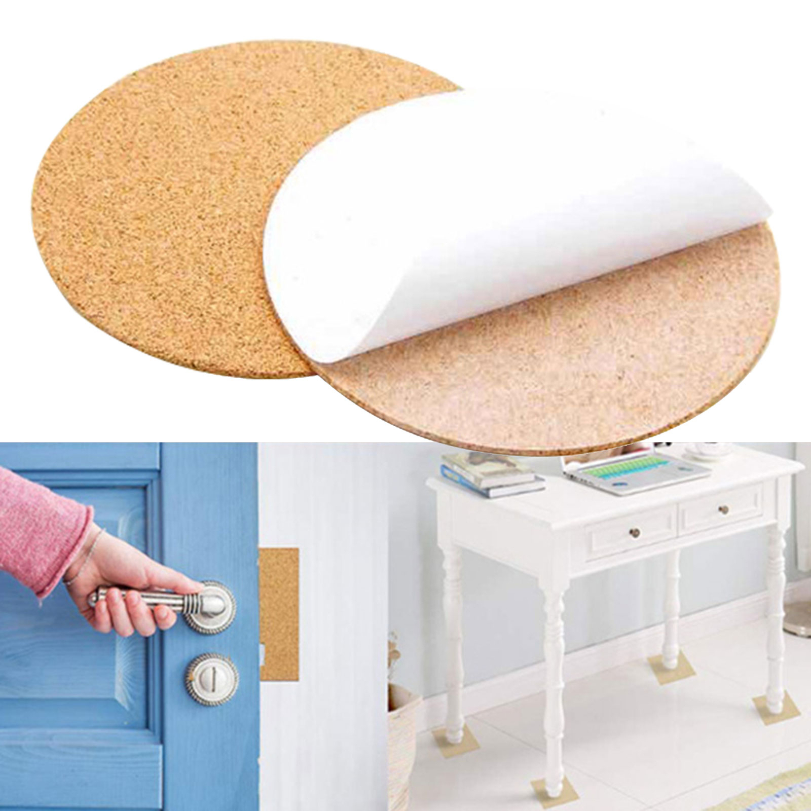 10 Pcs Furniture Cork Mats Protective Stabilize Chair Anti-deformed ...