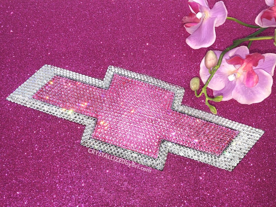 Bling Emblem for CHEVY Chevrolet Bowtie AUSTRIAN CRYSTALS Bedazzled ...