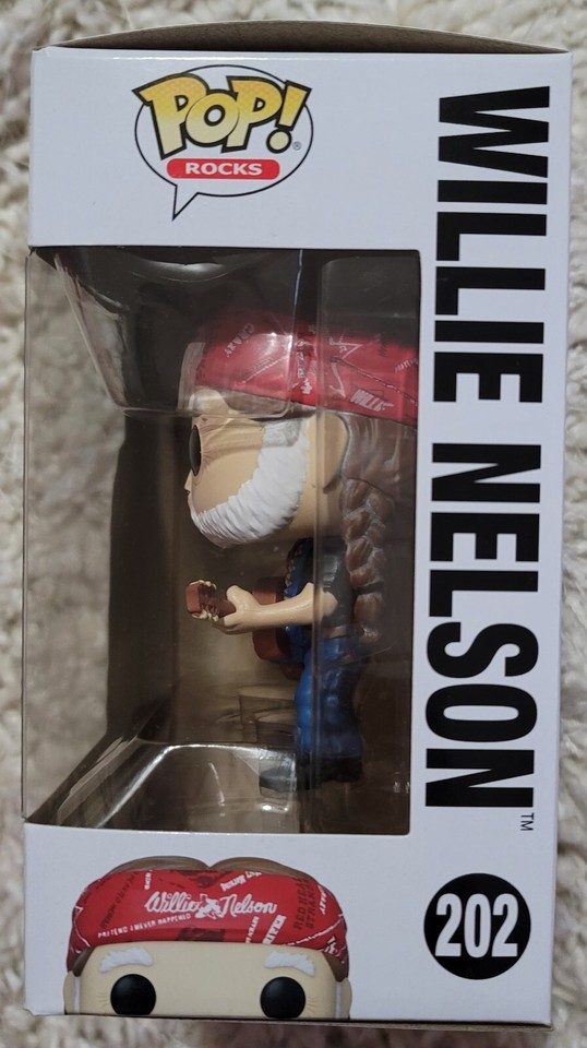 Funko Pop Rocks WILLIE NELSON American Country Music Icon Vinyl Figure ...