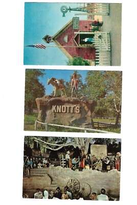 Lot of 3 - Knott's Berry Farm Postcards - California Postcards ...