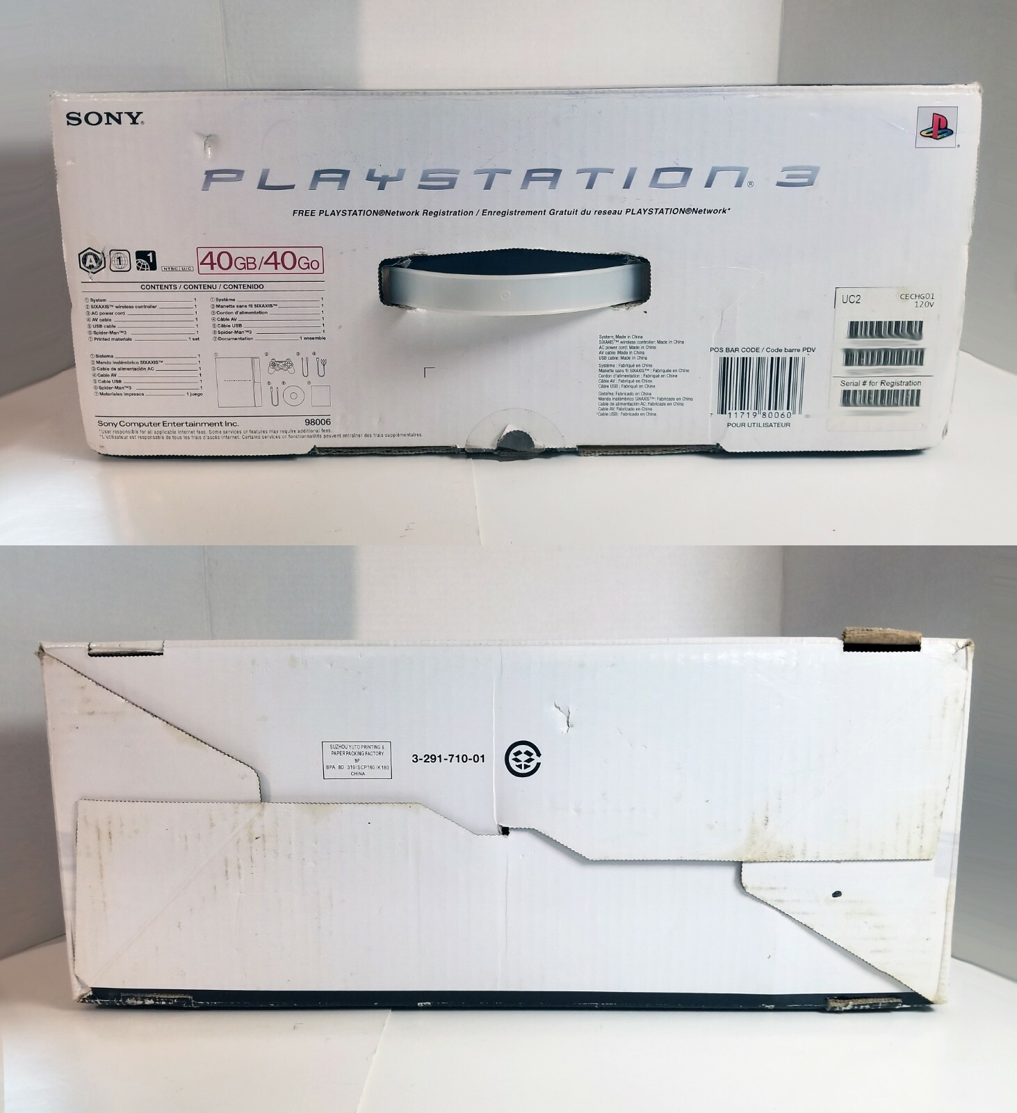 Sony PlayStation 3 Launch Edition 40GB Piano Black Console (PS398006 ...