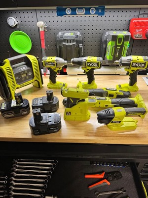 Ryobi 8 Tools Bundle + 3 Batteries | eBay