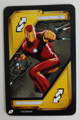 2022 UNO Ultimate Marvel Card Iron Man Yellow Reverse Card | eBay