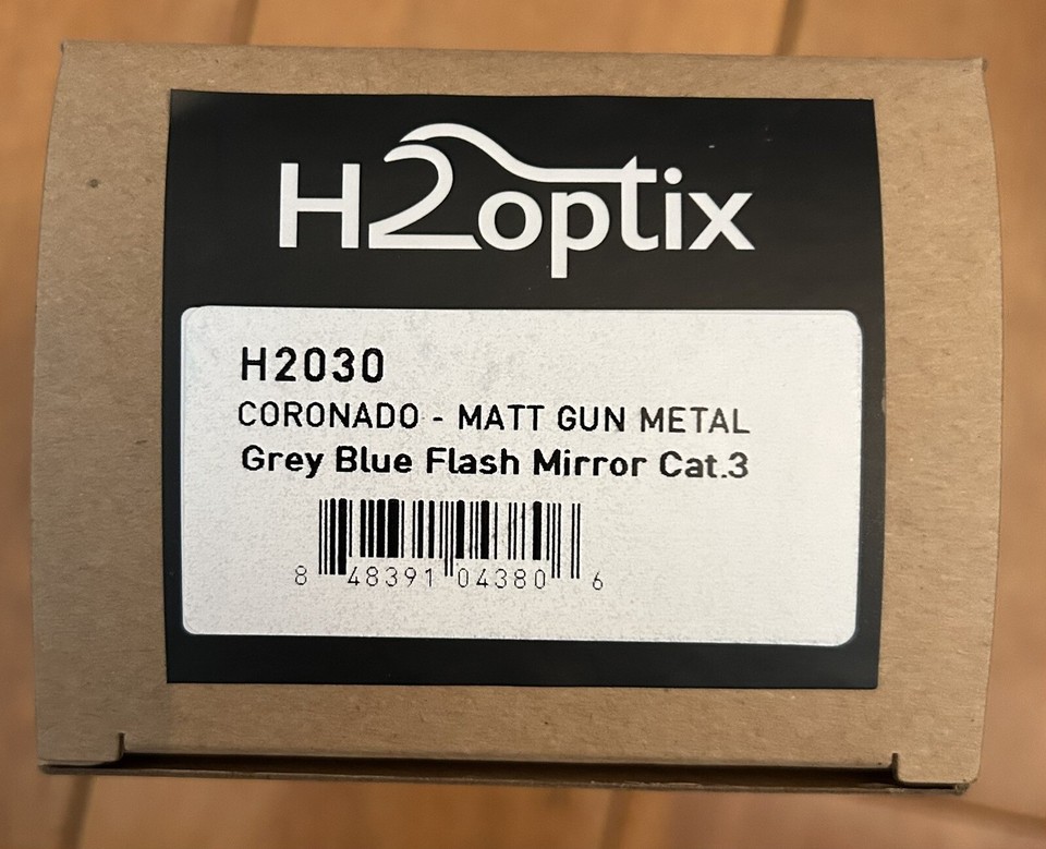 NIB H2optix CORONADO H2030 Matte Gun Metal Grey Blue Flash Mirror ...