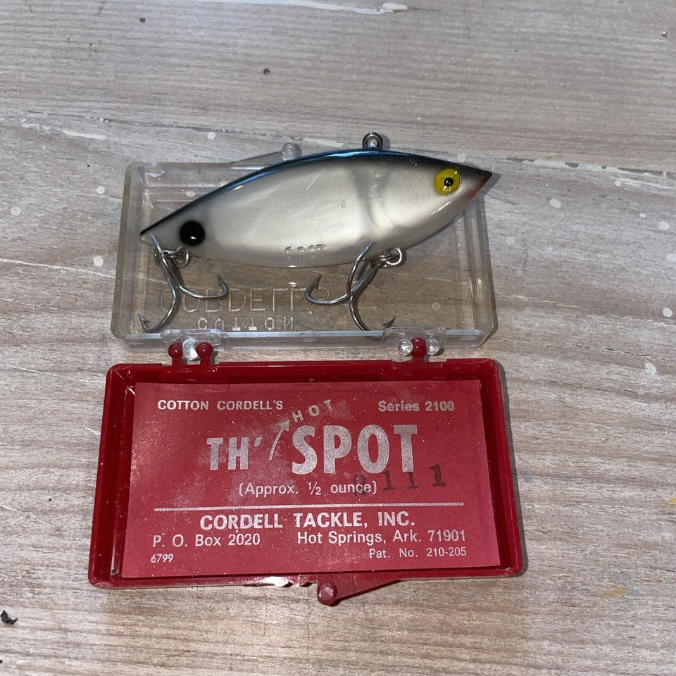 Vintage Cordell's Hot Spot Series 2100 Fishing Lure and Paper Original ...