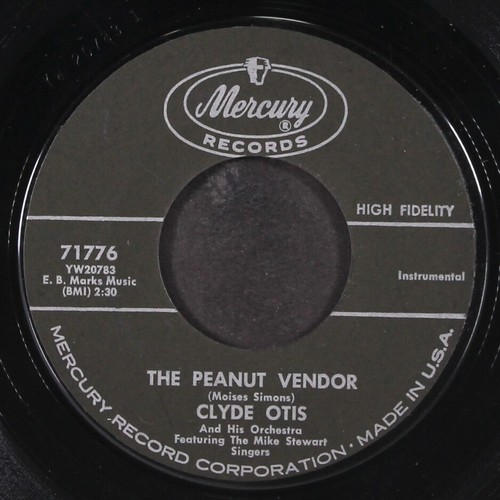 CLYDE OTIS: jungle drums / the peanut vendor MERCURY 7" Single 45 RPM ...