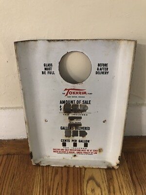 Tokheim Porcelain Gas Pump Face Plate | eBay
