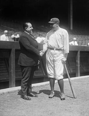 Babe Ruth with Charlie Fein 1922 OLD PHOTO | eBay Australia