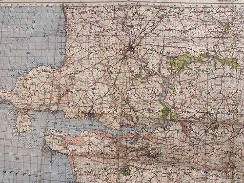 Original WW2 British Army GSGS OS Map of Great Britain - Pembroke ...