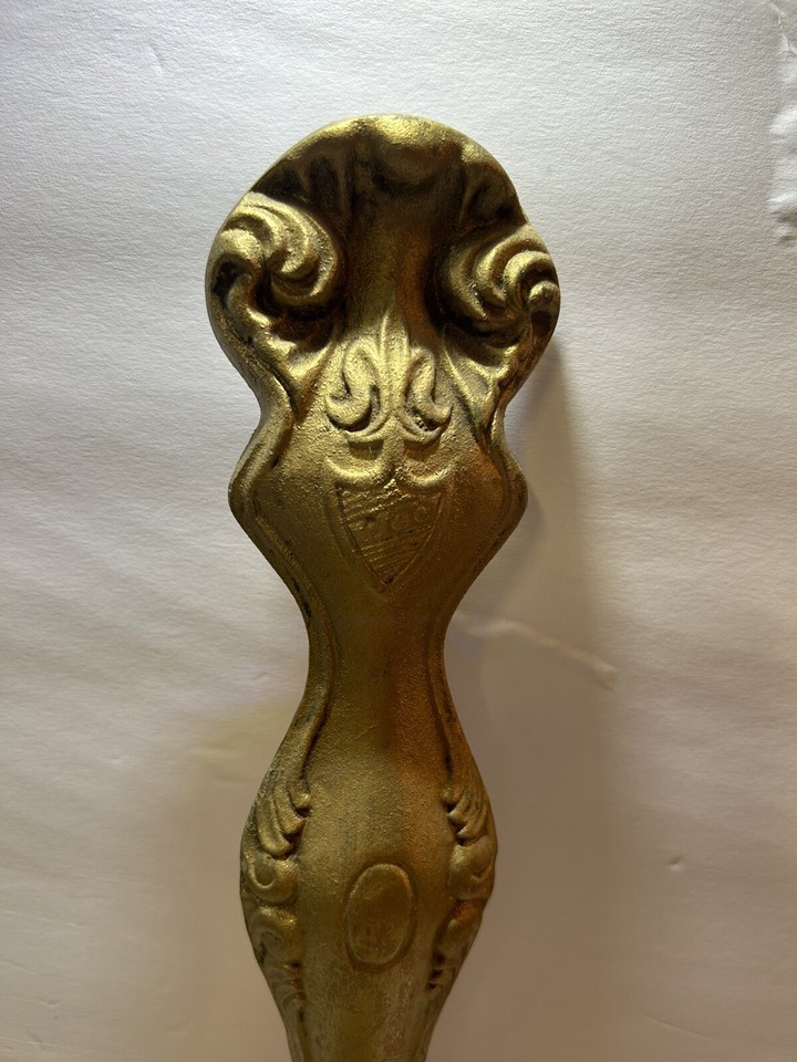 Vintage Gold Color Cast Metal Ladle Dipper Wall Hanging Dipper Spoon 17 ...