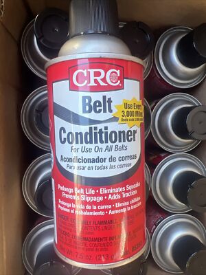 LOT OF 12 CRC- Belt Conditioner 7.5 Oz. CRC Industries FOR ALL BELTS ...