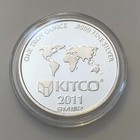 2011 Kitco 1 oz Silver Round .9999 in Air-tite Capsule Bullion RARE ...