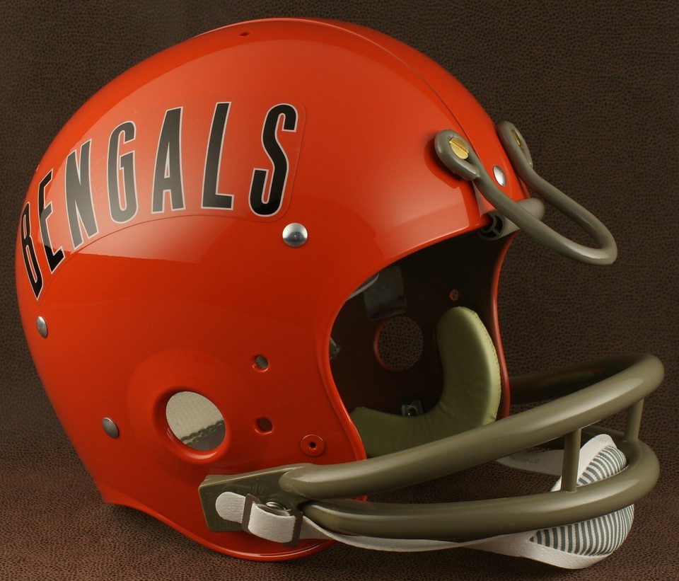 CINCINNATI BENGALS 1968-1979 NFL Authentic THROWBACK Football Helmet | eBay